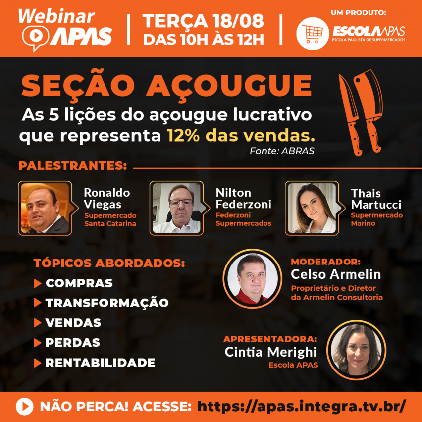 Webinar Escola APAS apresenta lições do açougue lucrativo - APAS