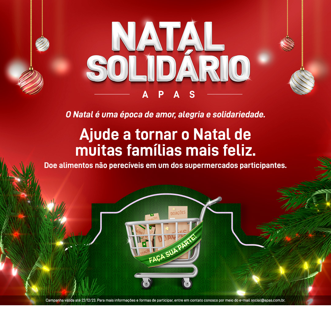 APAS disponibiliza material do Natal Solidário - APAS